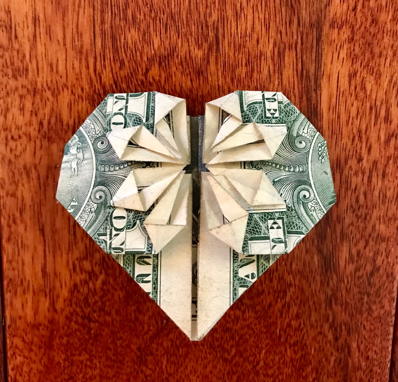 Dollar Bill Origami Heart Dollar Bill Origami Dollar
