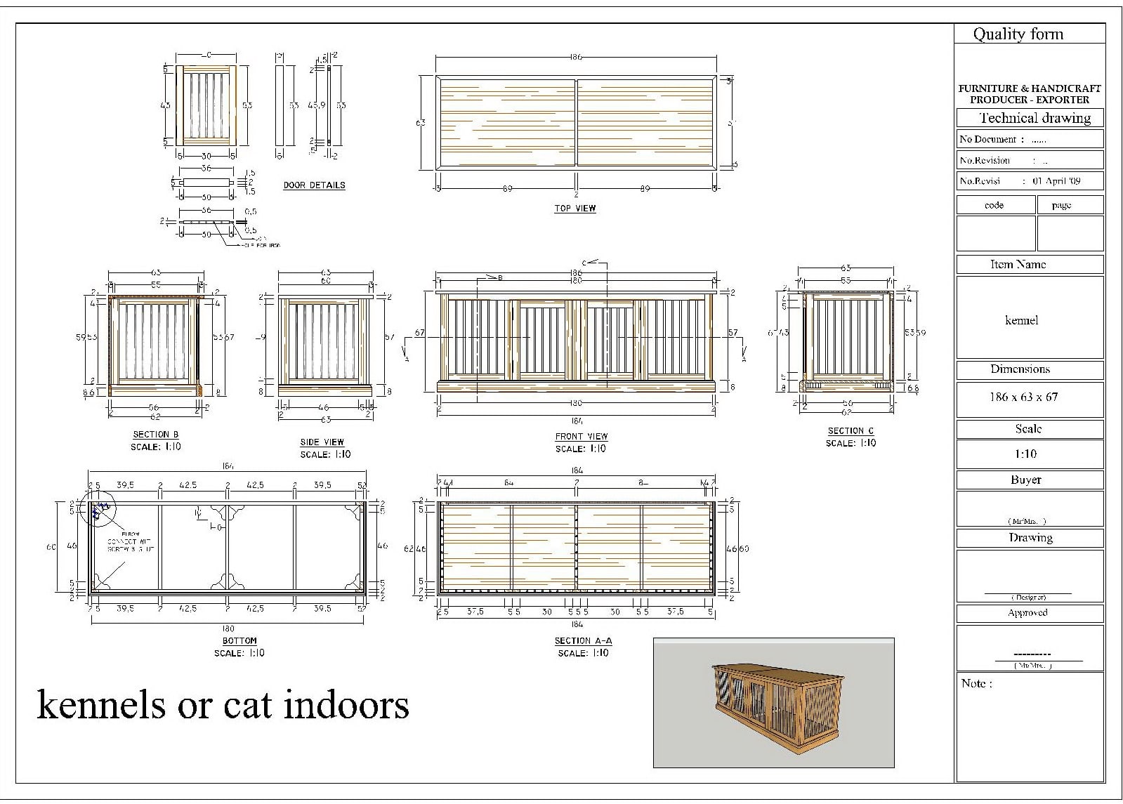 Pet Kennels And Veterinary Dwg Block For Autocad Designs Cad Design