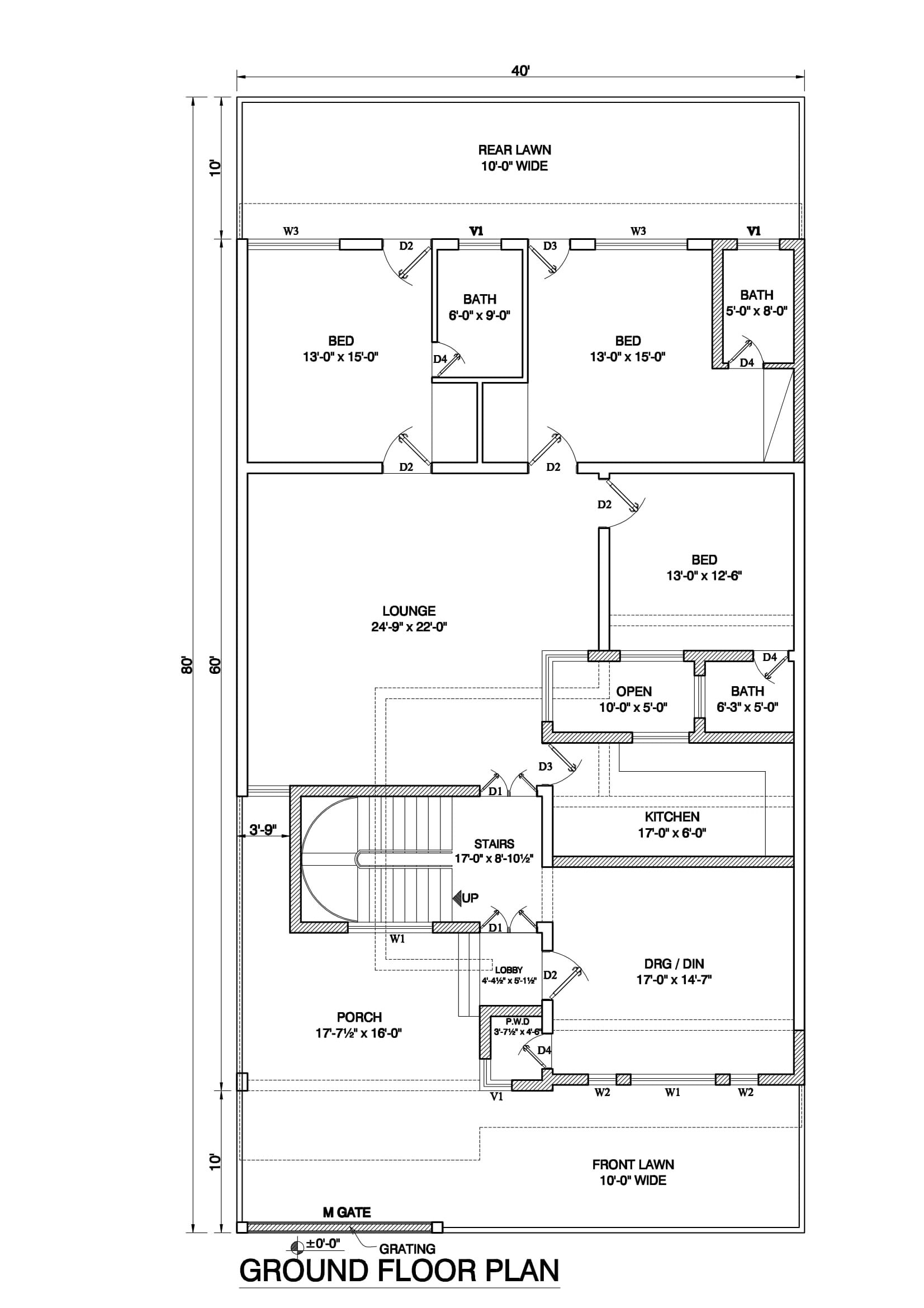 Autocad 2012 Urdu Tutorial Part9 Floorplan Layout How To Draw / Design