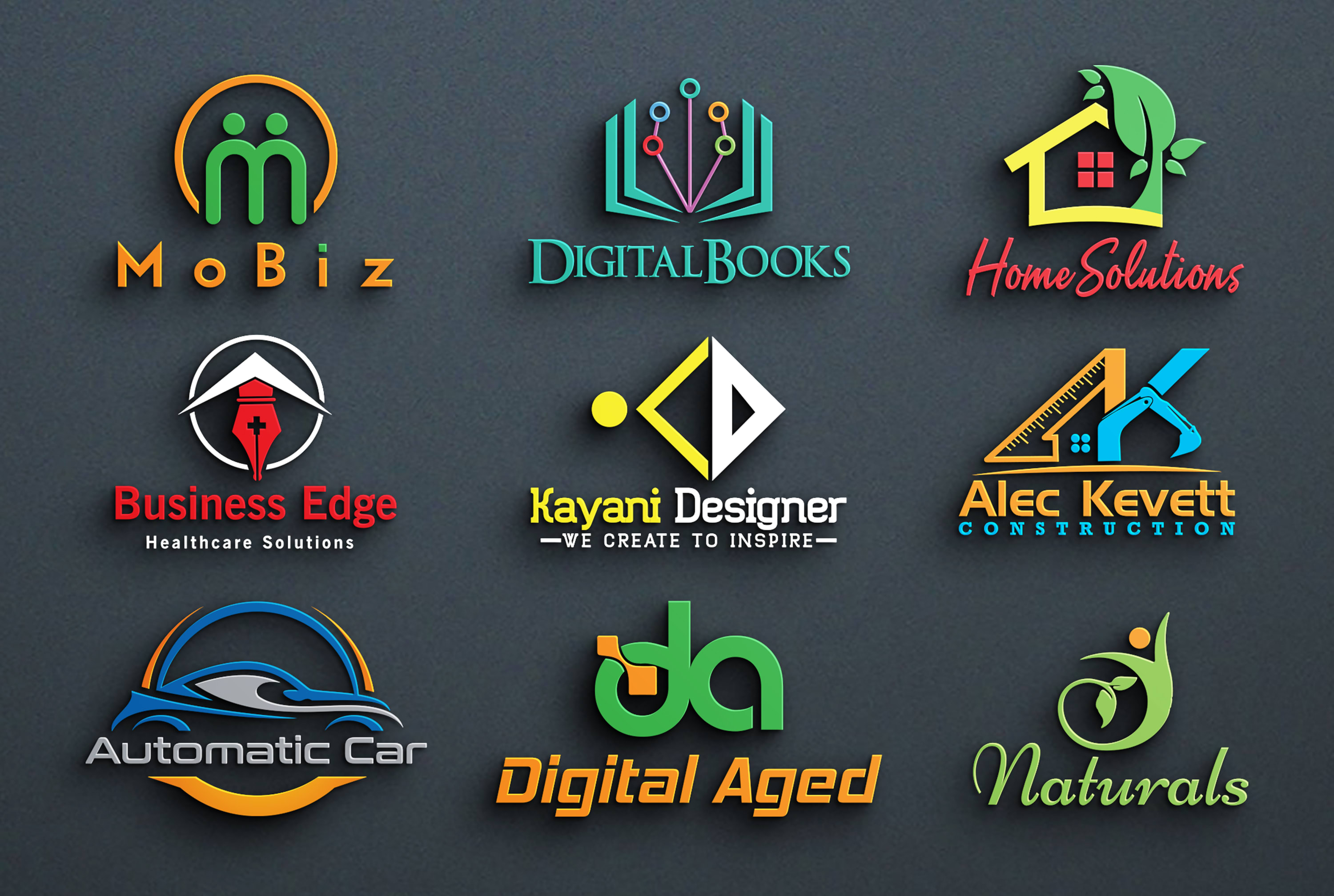 Digital 3d Logo 3d Letter Em Logo