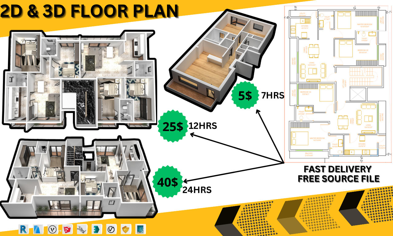 3d Floor Plans Architectural Designs 3D Building Design Software