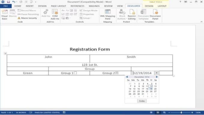 How To Create A Fillable Form In Word From Scratch - Infoupdate.org