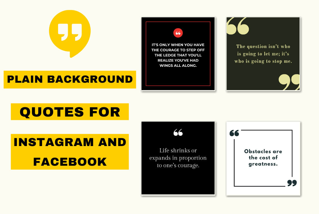 Plain Background Quotes