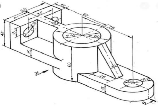 Mechanical Design Part Drawings Mechanical 2D Drafting, CAD Drawing