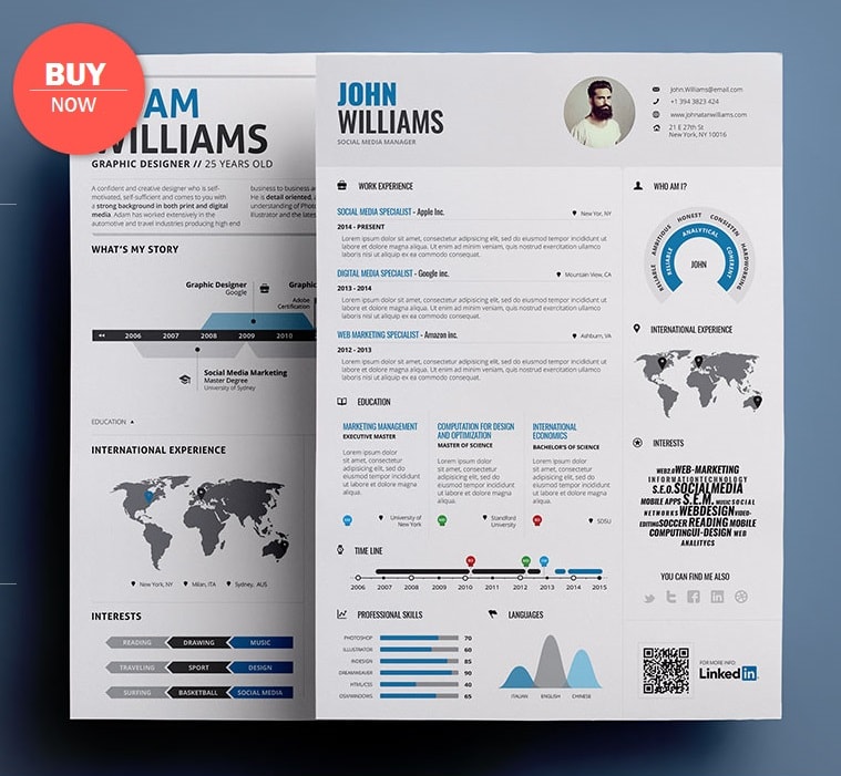 Infographic Resume Vs Traditional Resume 20+ Visual Resume Examples