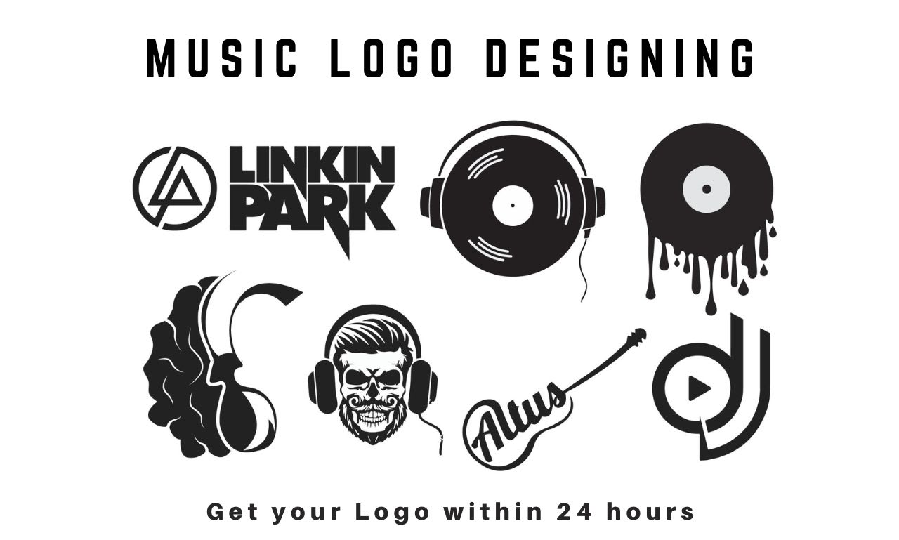 Band Logo Designer Rock Music Logo Emblem For Band Design Royalty Free