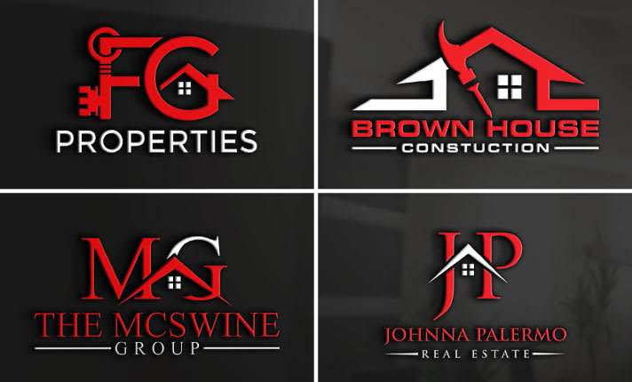 3d Home Construction Logos Home Construction Logo By REDVY CREATIVE On