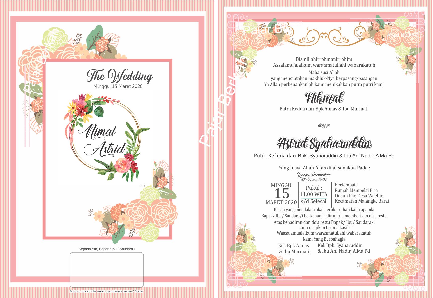 Contoh Desain Wedding