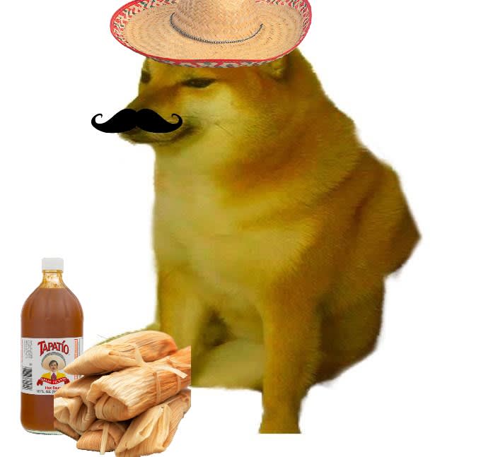 Taco Doge Buy Deardaling Funny Doge In A Chicken Rolls Custom