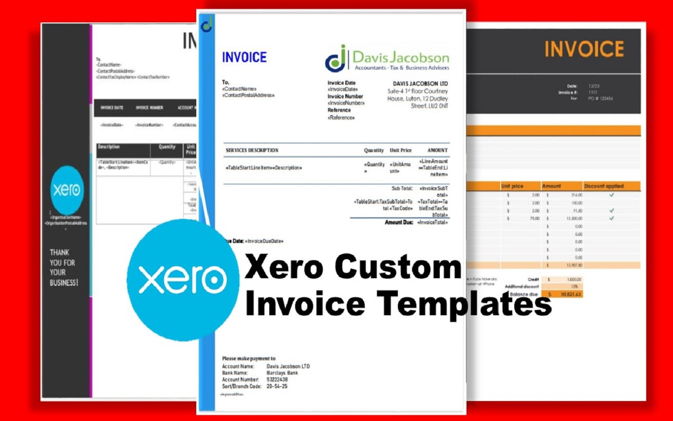 Xero Custom Invoice Template