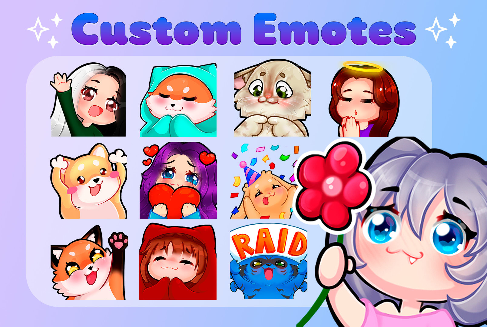 twitch emotes custom