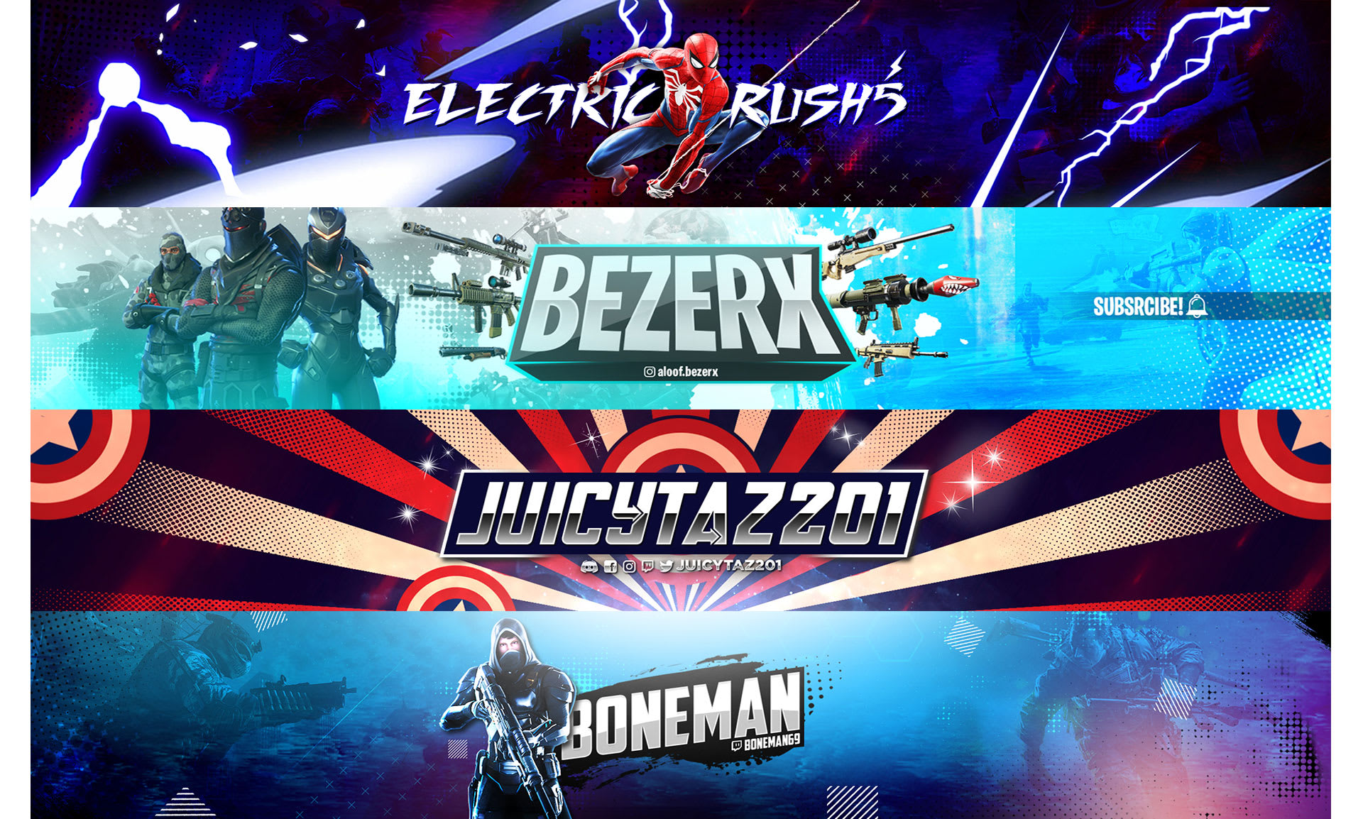 Gaming Youtube Channel Art Entwerfe Ein Fantastisches Banner Für