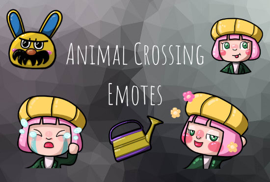 Art & Collectibles Digital Animal Crossing inspired Twitch emotes etna ...