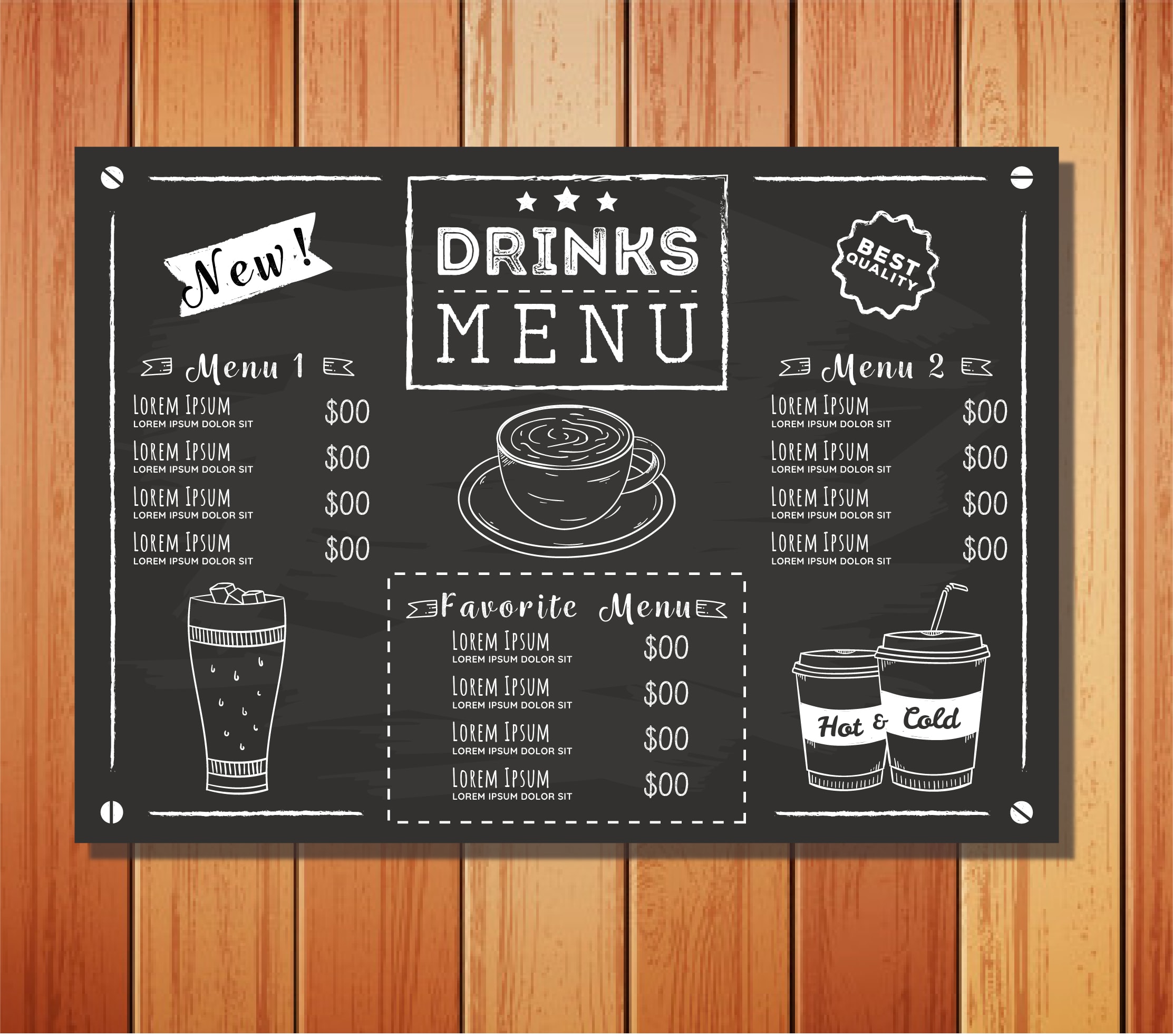 Design A Professional Menu For Your Restaurant Or Your Cafe