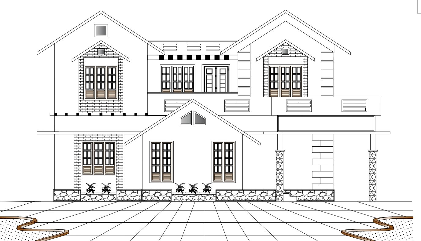 Autocad Modern Elevations