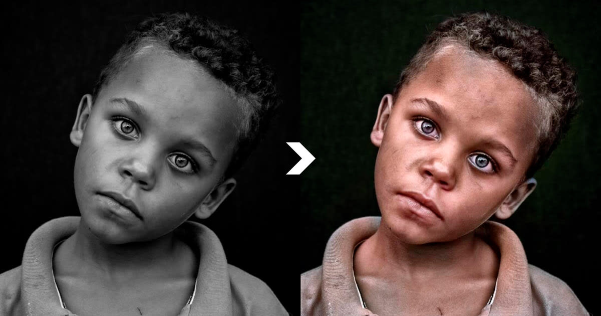 how to color a picture black and white