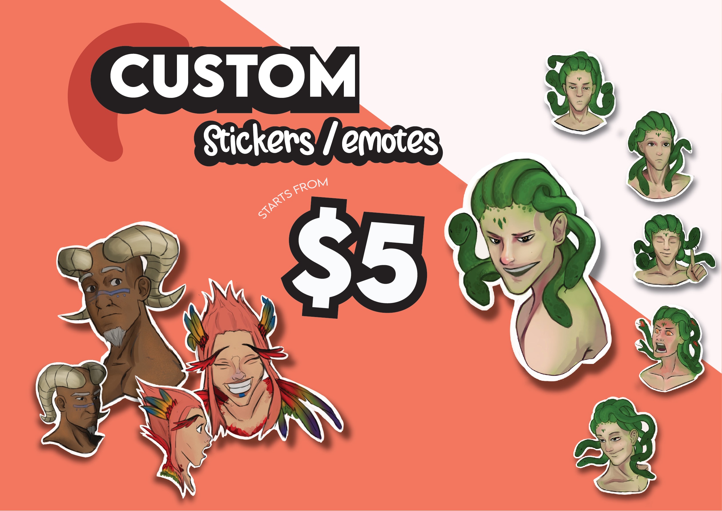 Custom character stickers! Stickers, Labels & Tags Stickers Paper etna ...