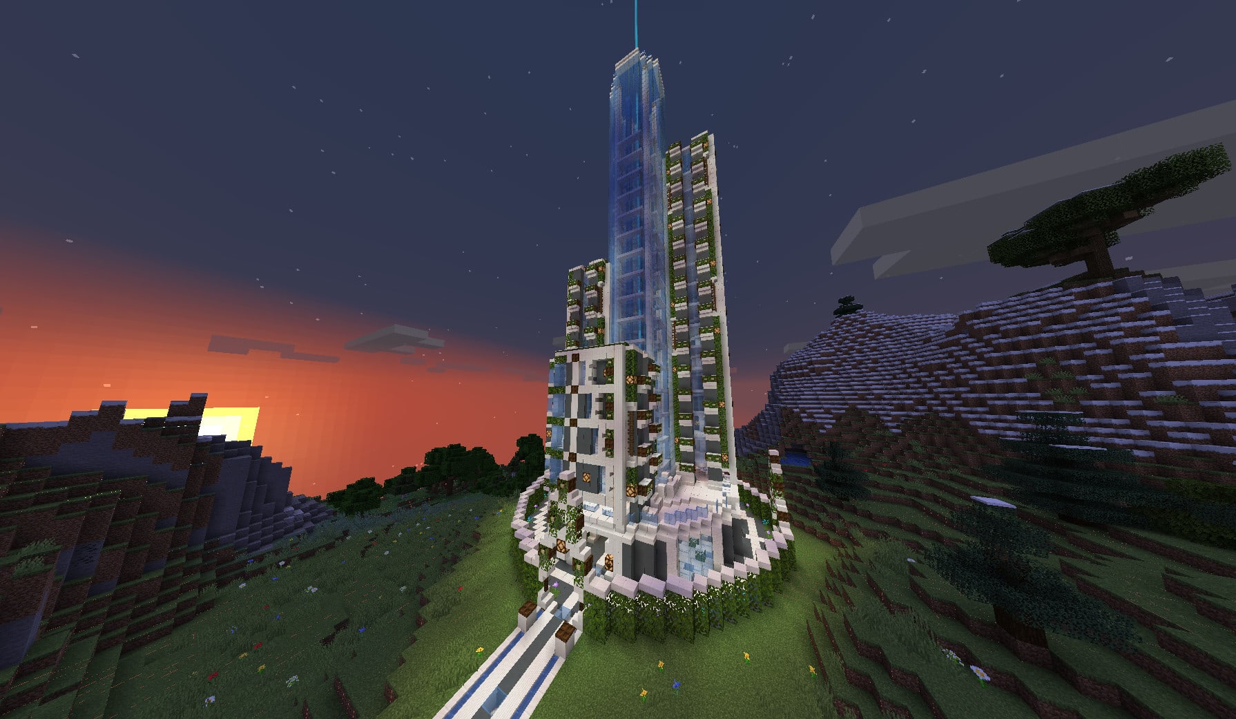 Tour Futuriste Minecraft