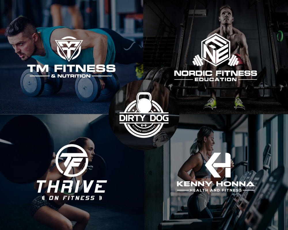 Logotipo De Fitness Nerd