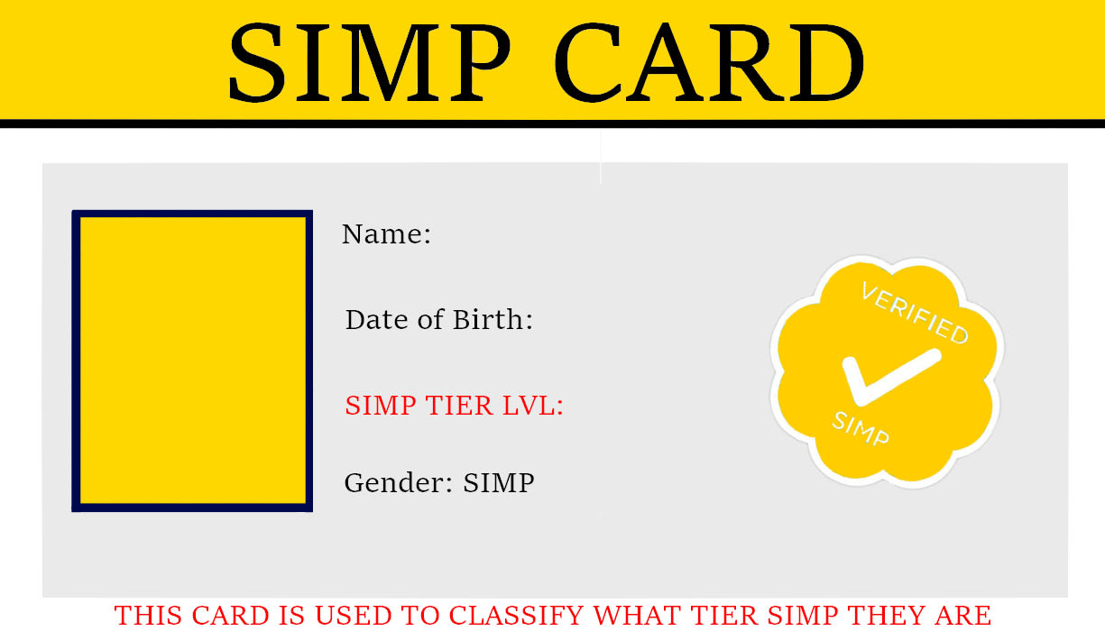Simp Card Png - Printable Cards
