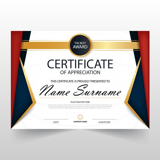 Innovative certificate design - lasopaya