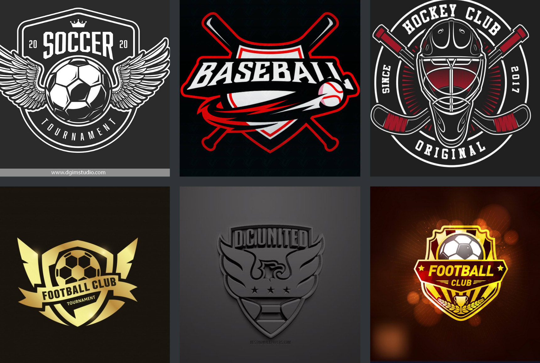 Football And Baseball Logo A Collection Of 60 Baseball Logo Designs
