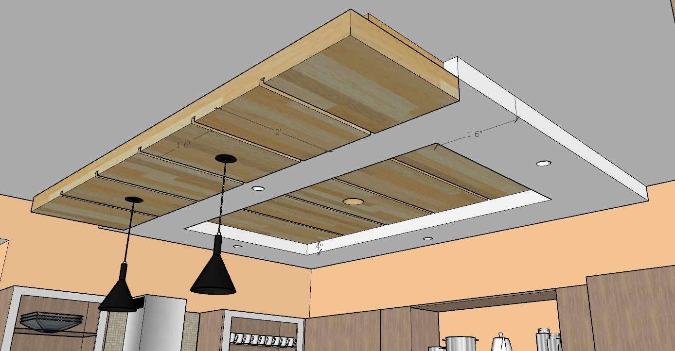 How To Make Open Beam Ceiling In Sketchup - The Best Picture Of Beam