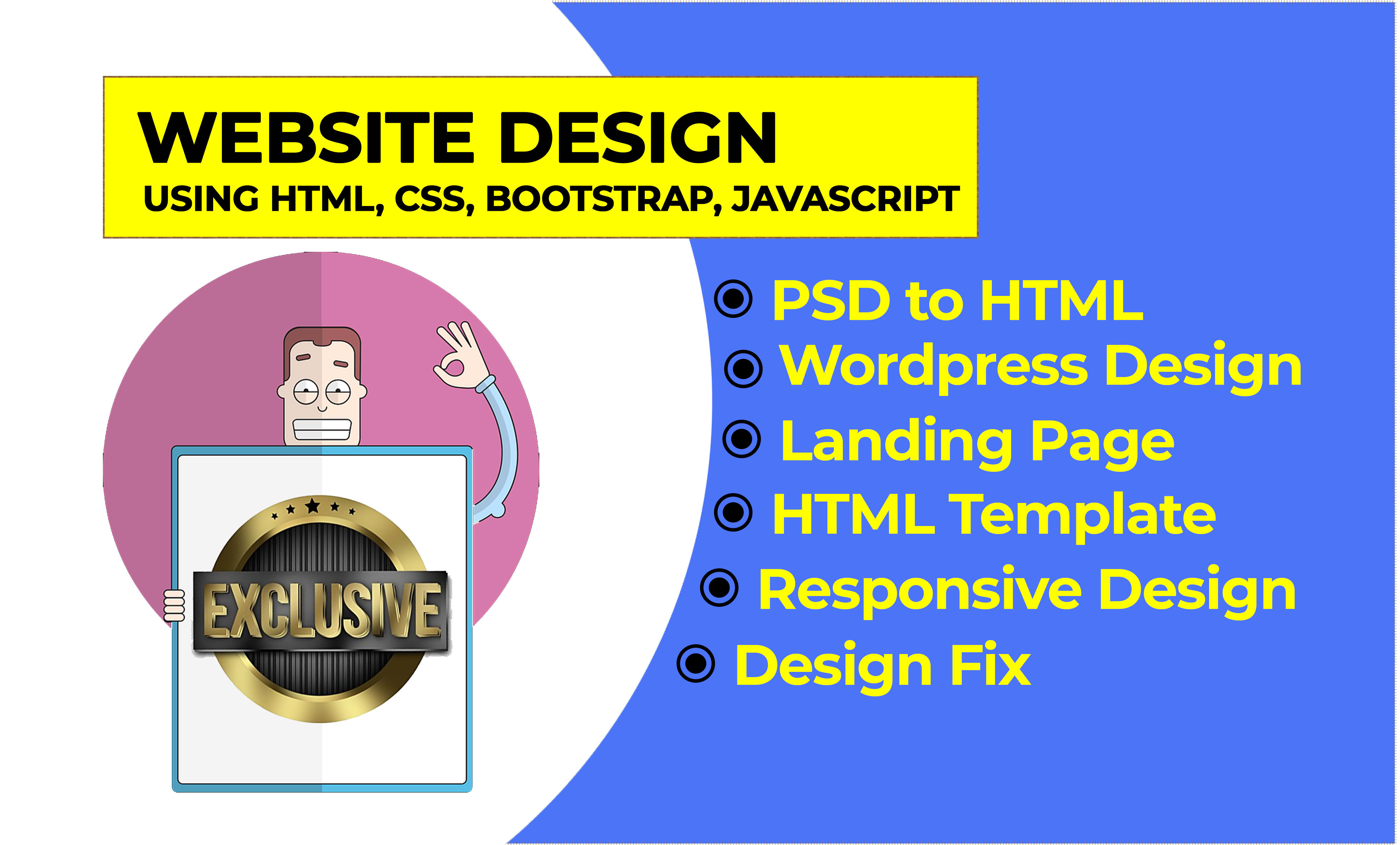 How To Design A Using Html Css And Bootstrap - Infoupdate.org