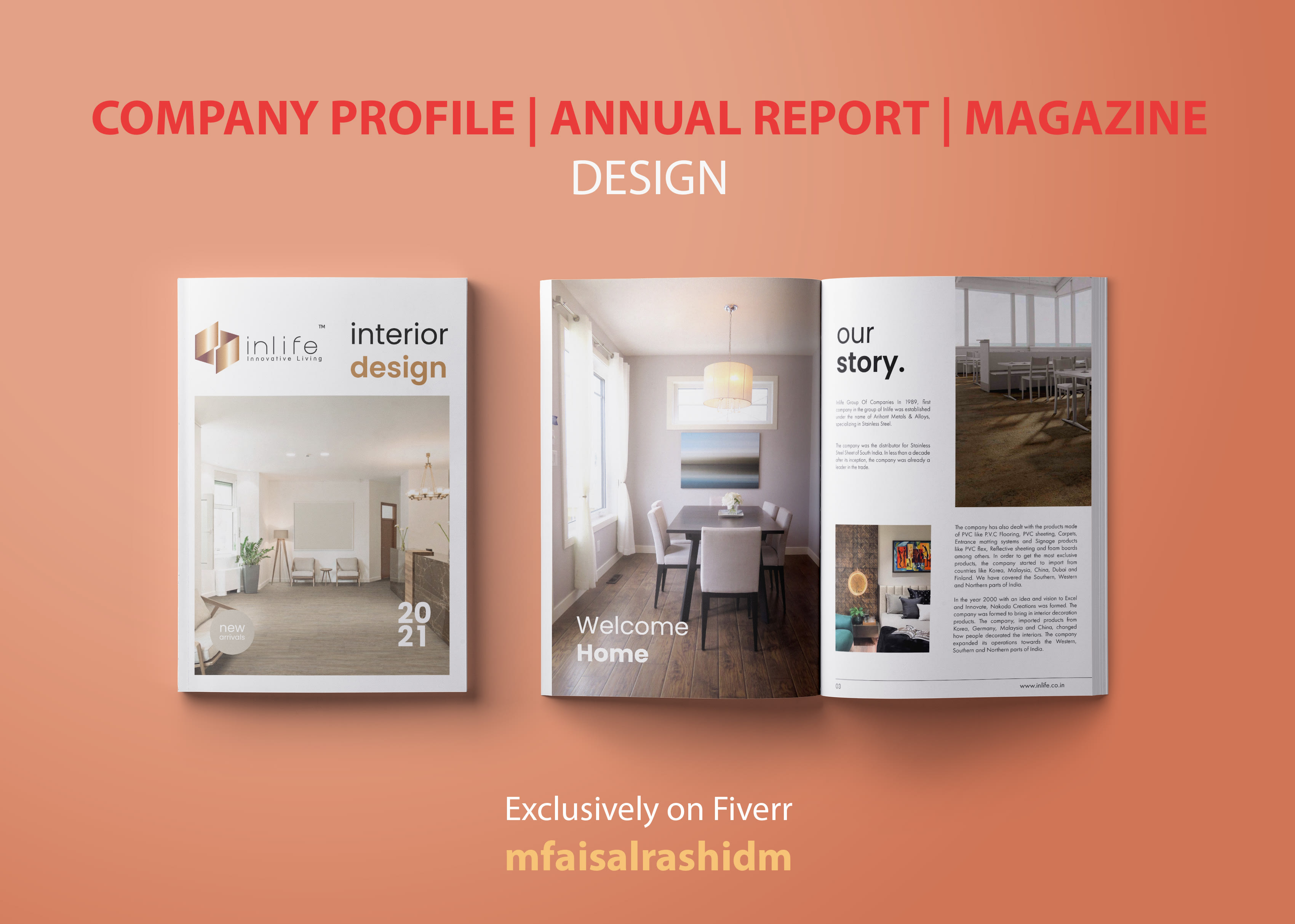 Do Company Profile Annual Report Magazine Design By Mfaisalrashidm Fiverr