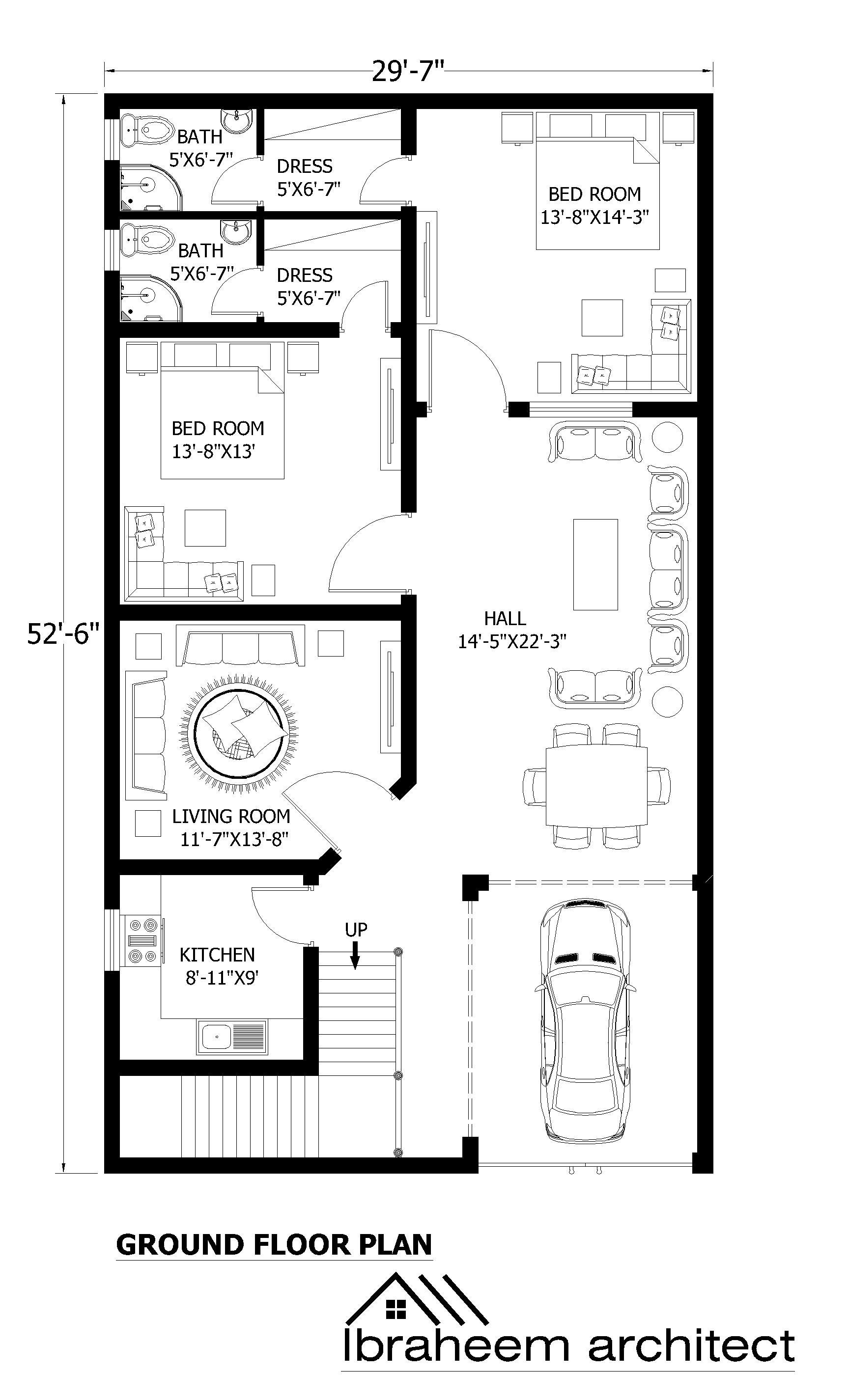 Key House Plan 2d Cedar Key House Plan | Ranch House Plan Archival