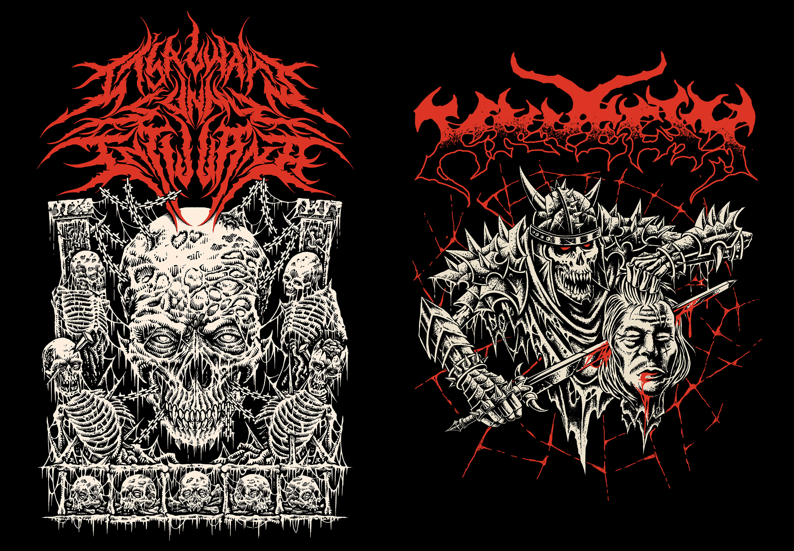Death Metal Kunst News: TERRIBLE SICKNESS & DEMORED Death Metal Wut