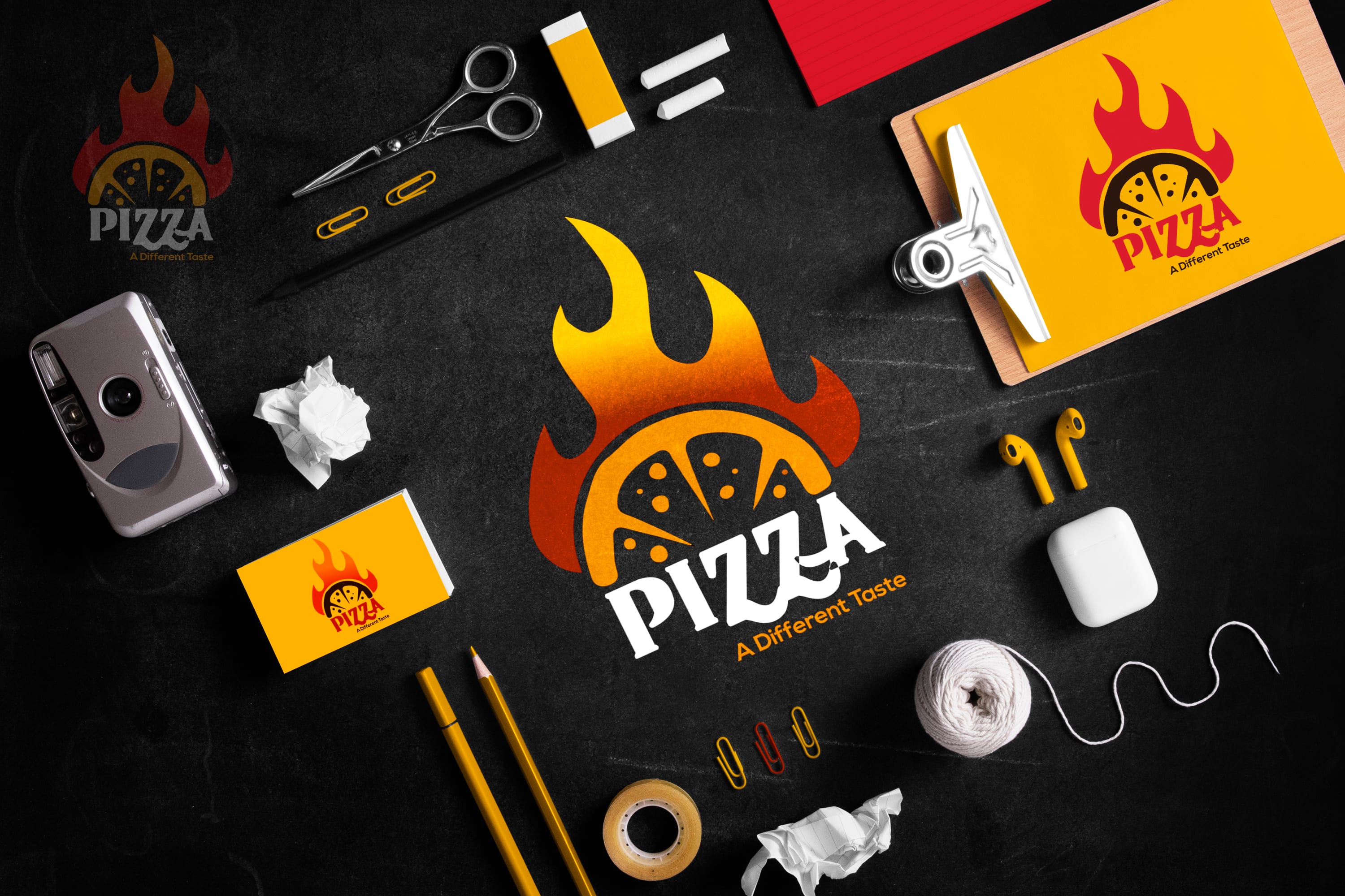 Fast Food Pizza Logo