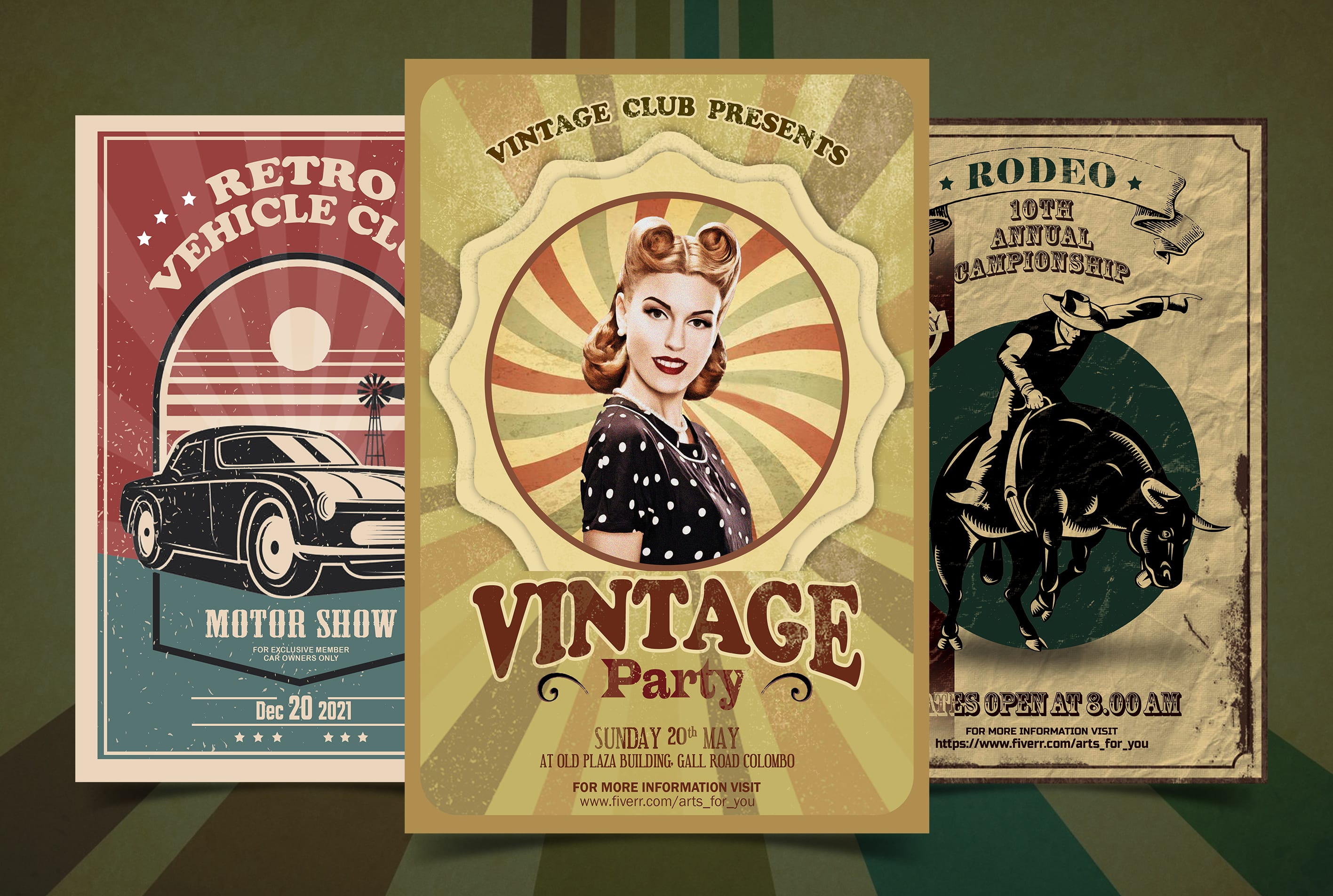 retro flyer design