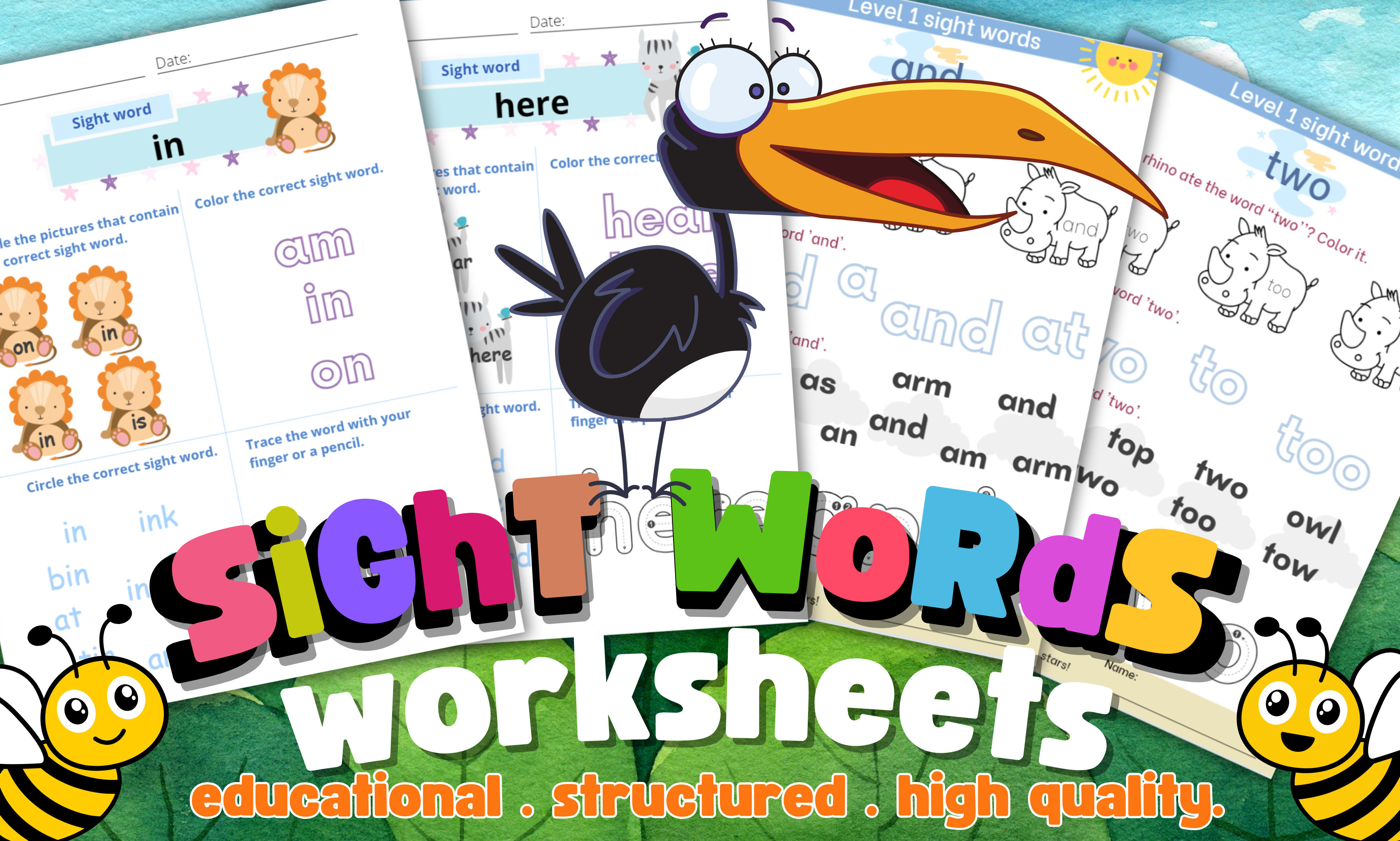 Create Sight Word Worksheets