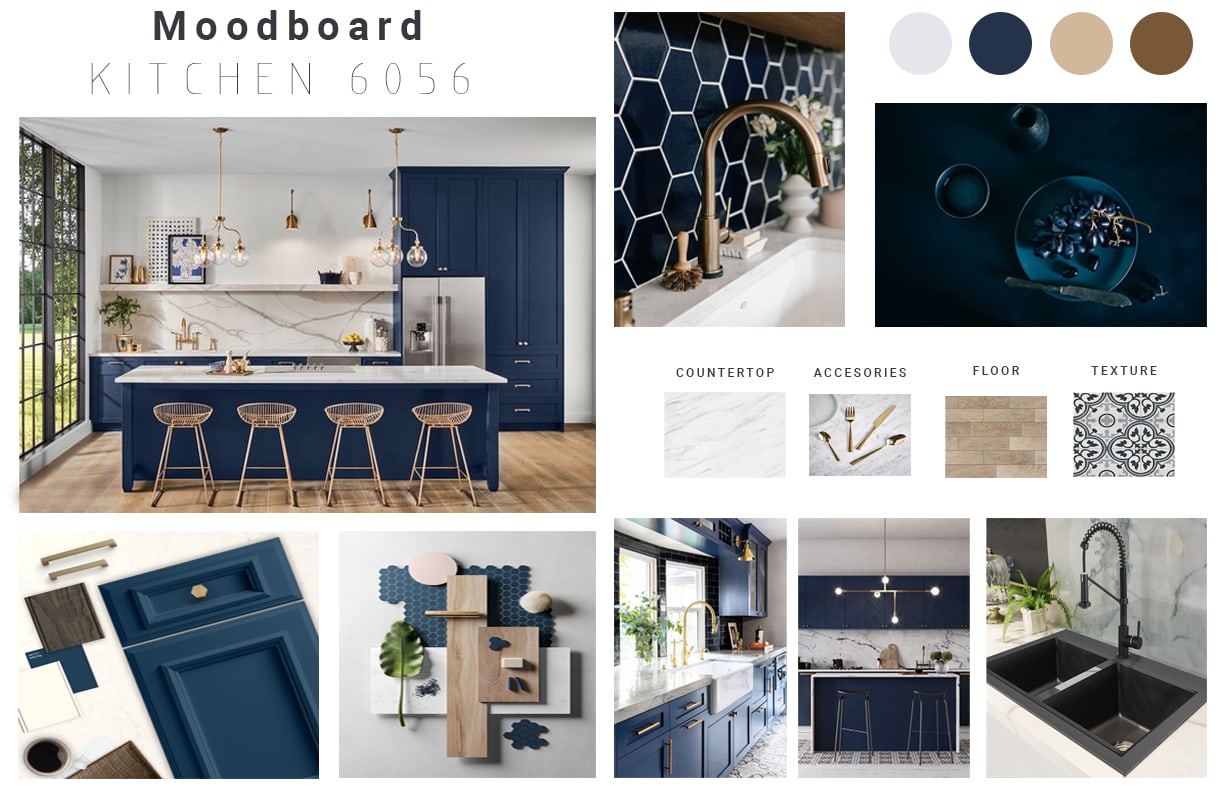 Interior Design Concept Board Kitchen