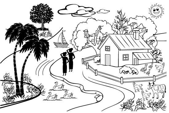 kids coloring pages scenery solutions