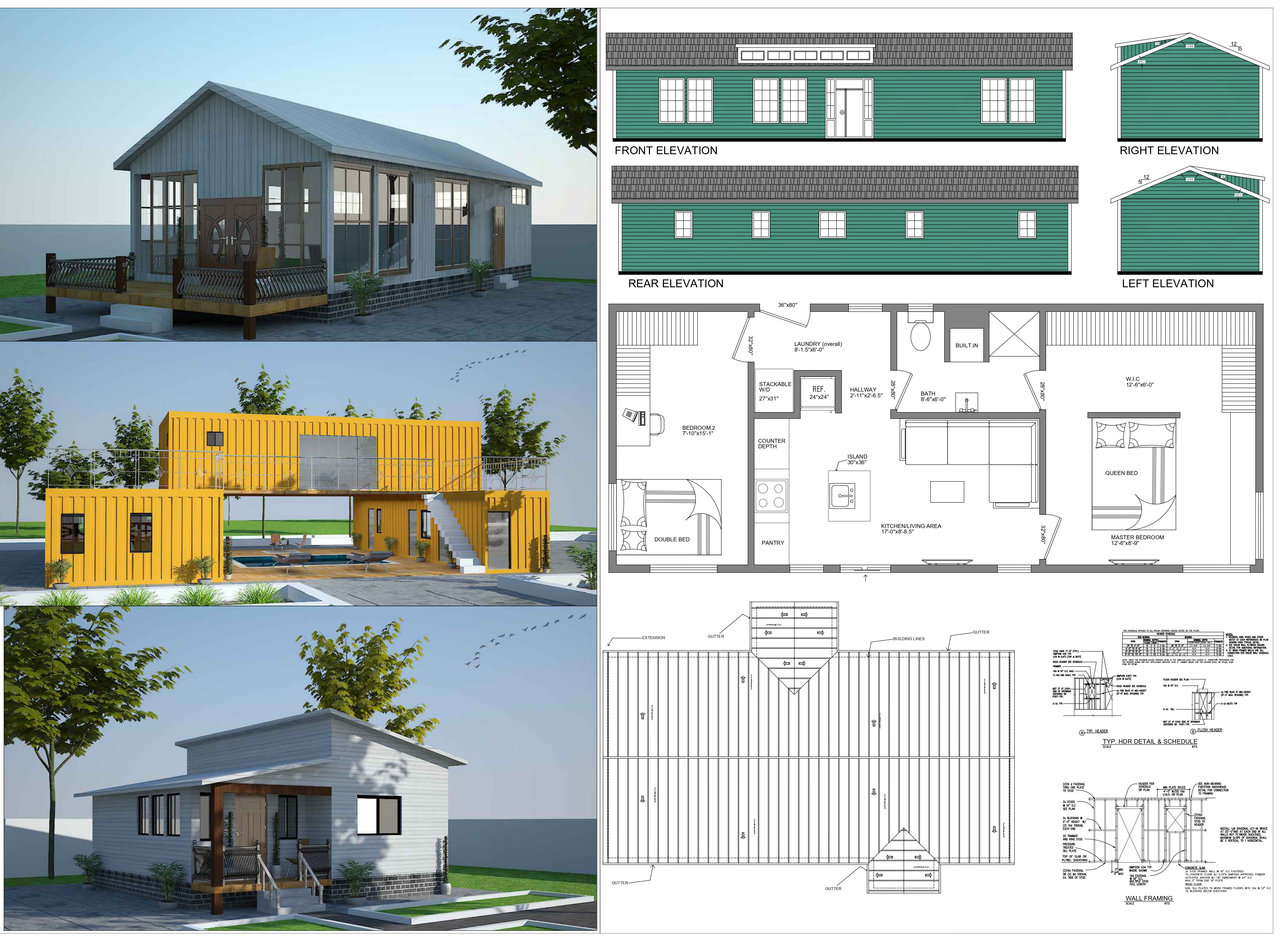 Single Container Home Floor Plans Modern 40ft Shipping Container Home