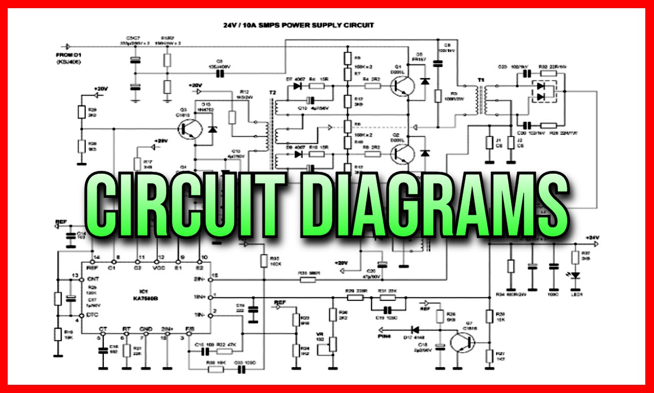 Electronic Schematic Diagrams Stock Vektorgrafik „Schematic Diagram