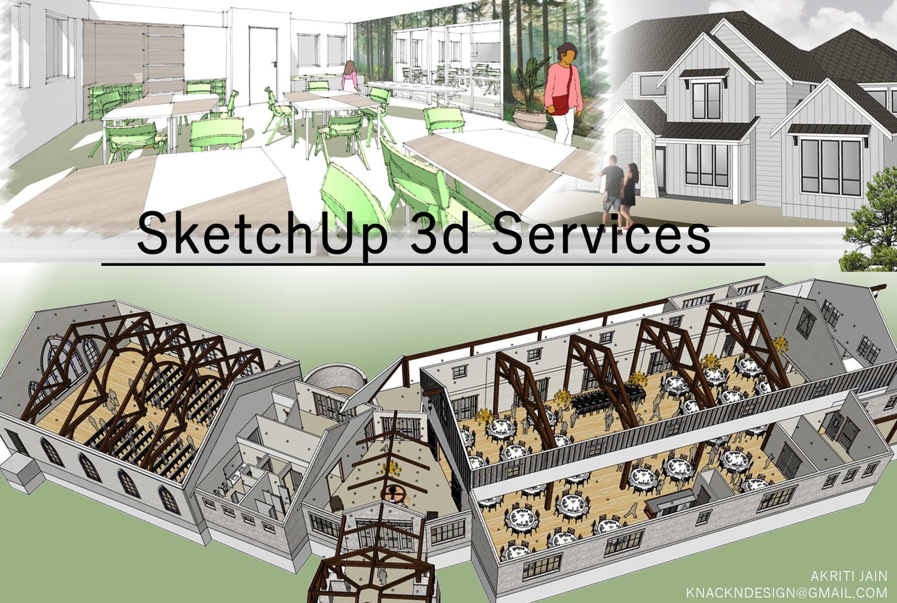 Sketchup Site Model 💎【Sketchup Architecture 3D Projects】Curve