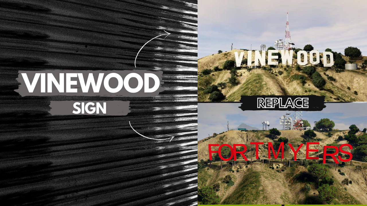 Vinewood Sign Fivem Verwandeln Sie Das Vinewood Zeichen In Ihr 3d Logo