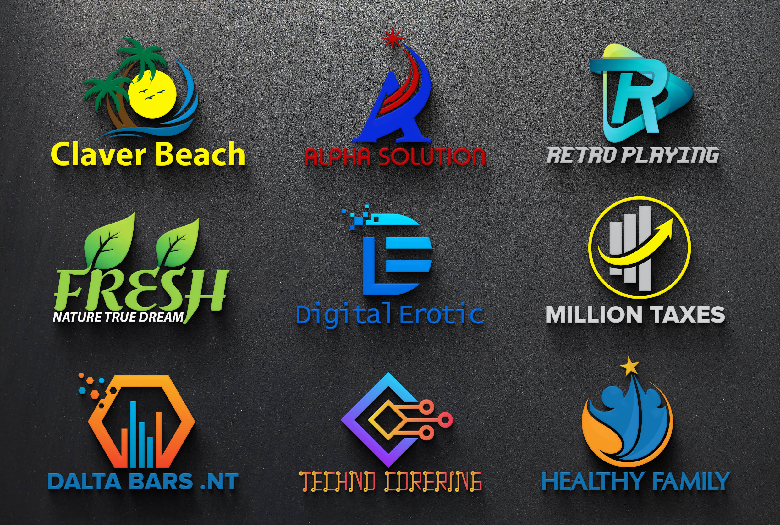 Digital 3d Logo