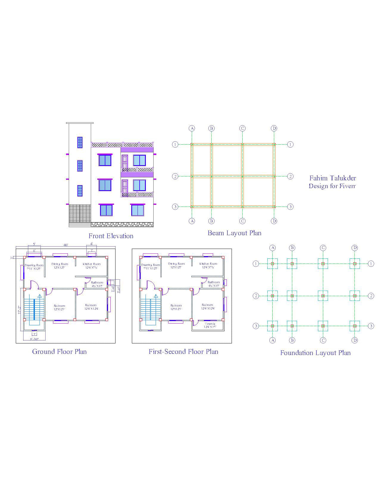 Ground Floor Beam Plan - The Best Picture Of Beam