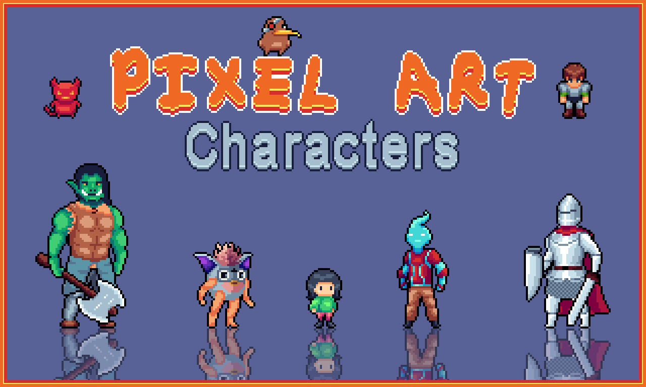 How To Draw Pixel Art Game Characters