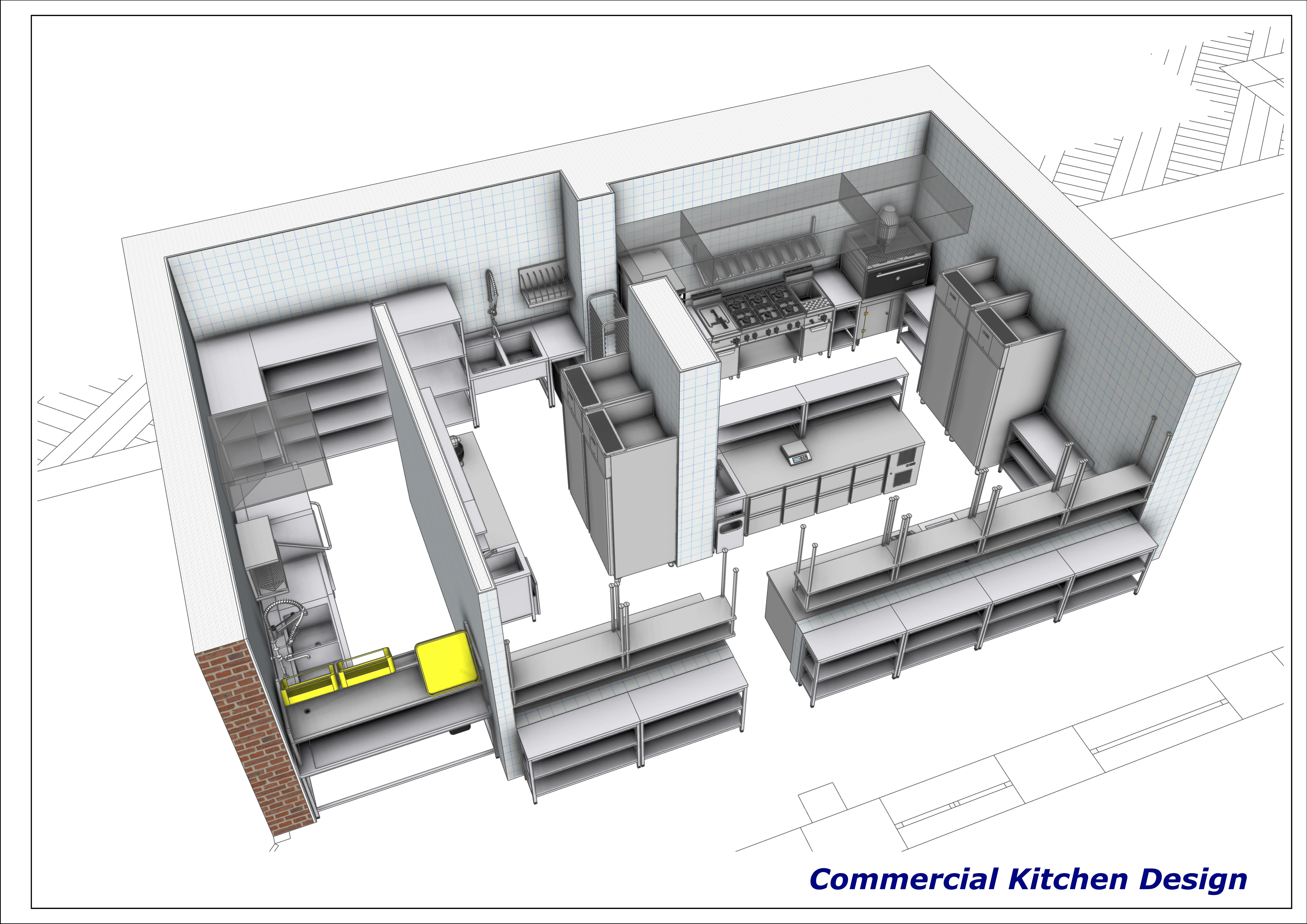 Restaurant Kitchen Floor Plan Layout Commercial Kitchen Floor Plans
