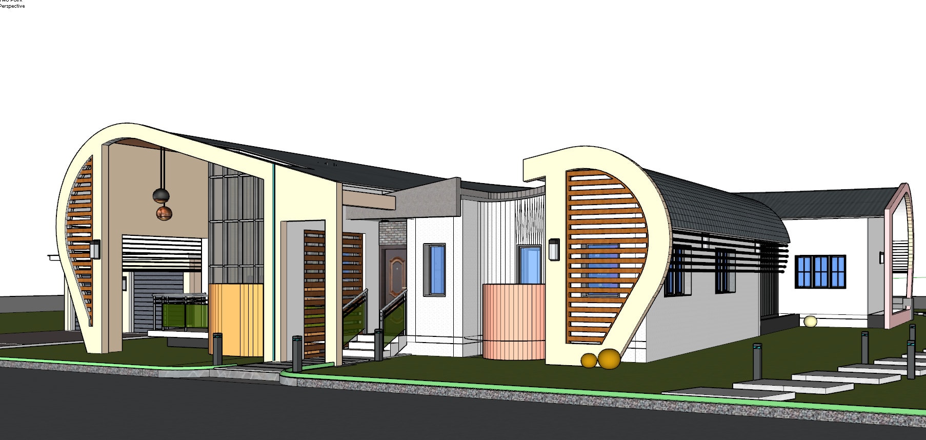 Modelos De Sketchup Para Arquitectos Hacer El Exterior De La Casa, El