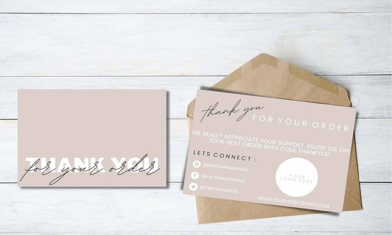 Professional Business Thank You Cards Can You Please Rate My Thank You