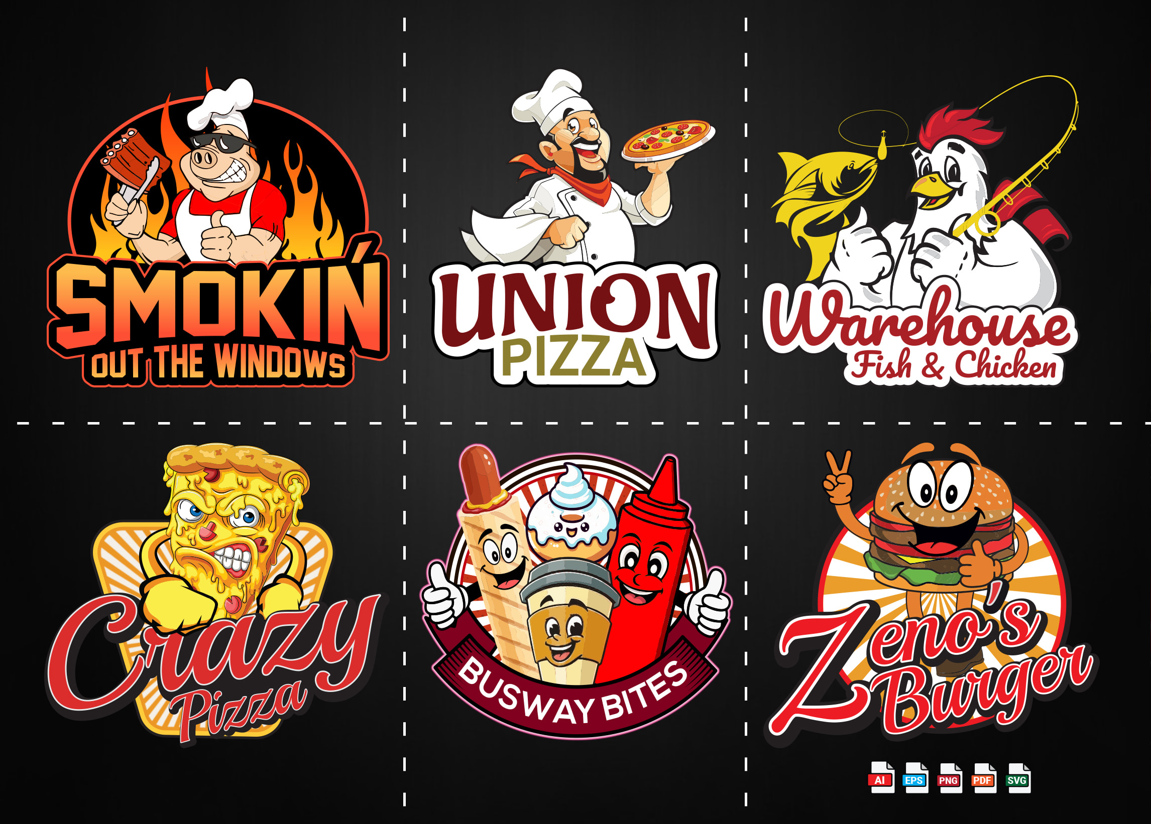 Fast Food Logos Pizza