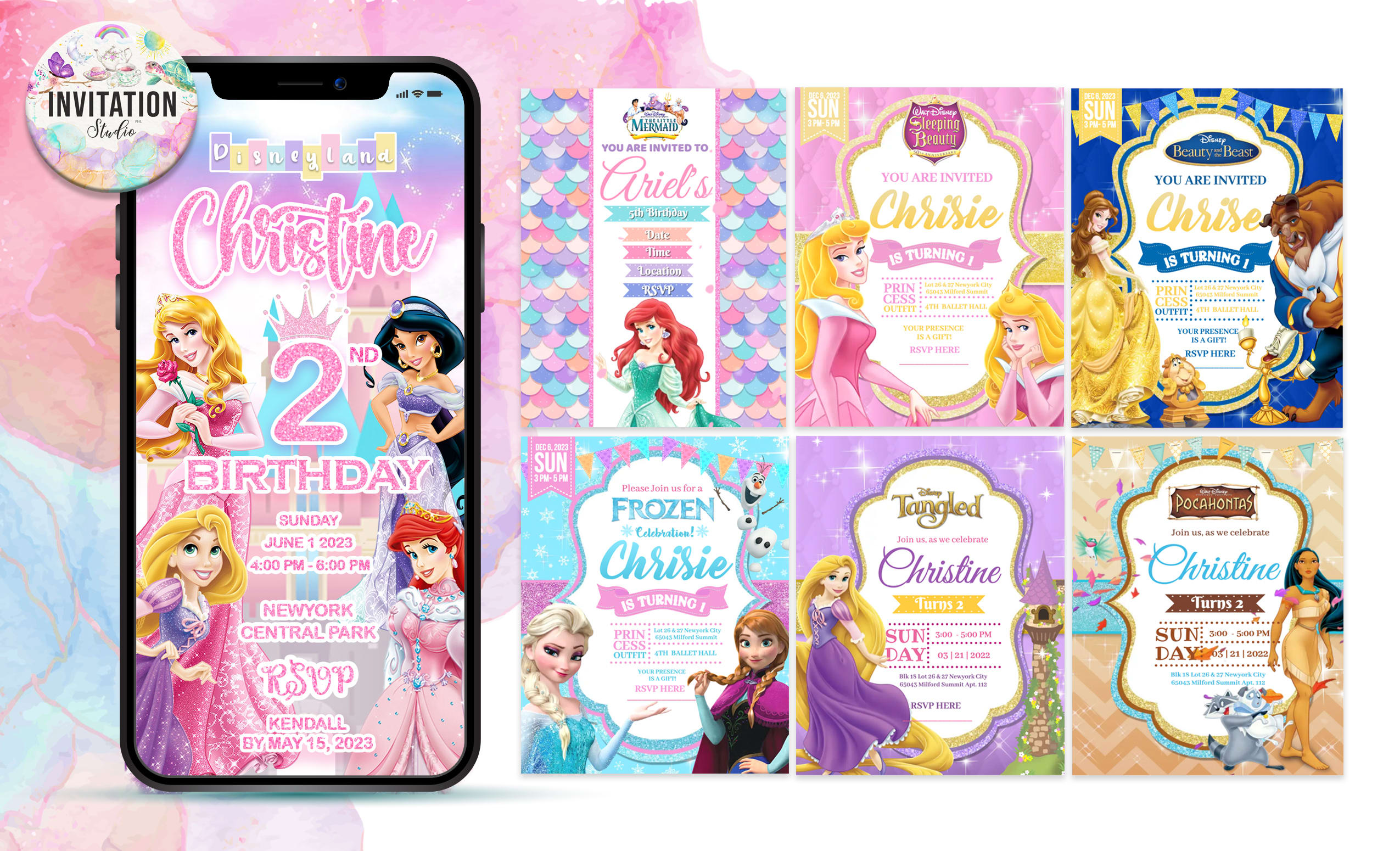 Disney Invitation Disney Boy Invitation Disney Characters Invitation