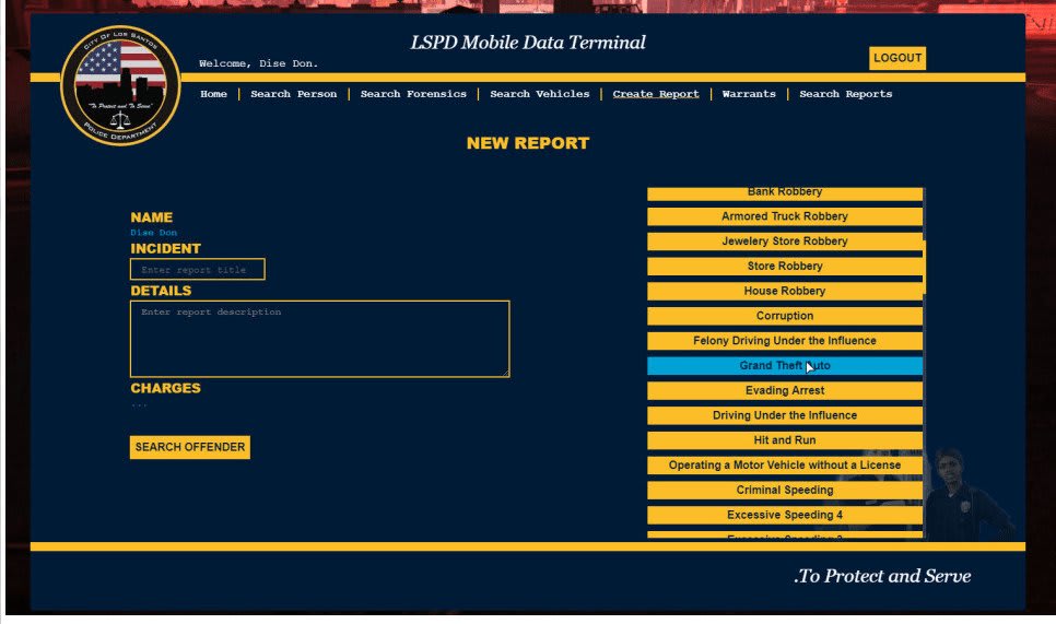 Nopixel Mdt Updated Fivem Store Fivem Scripts