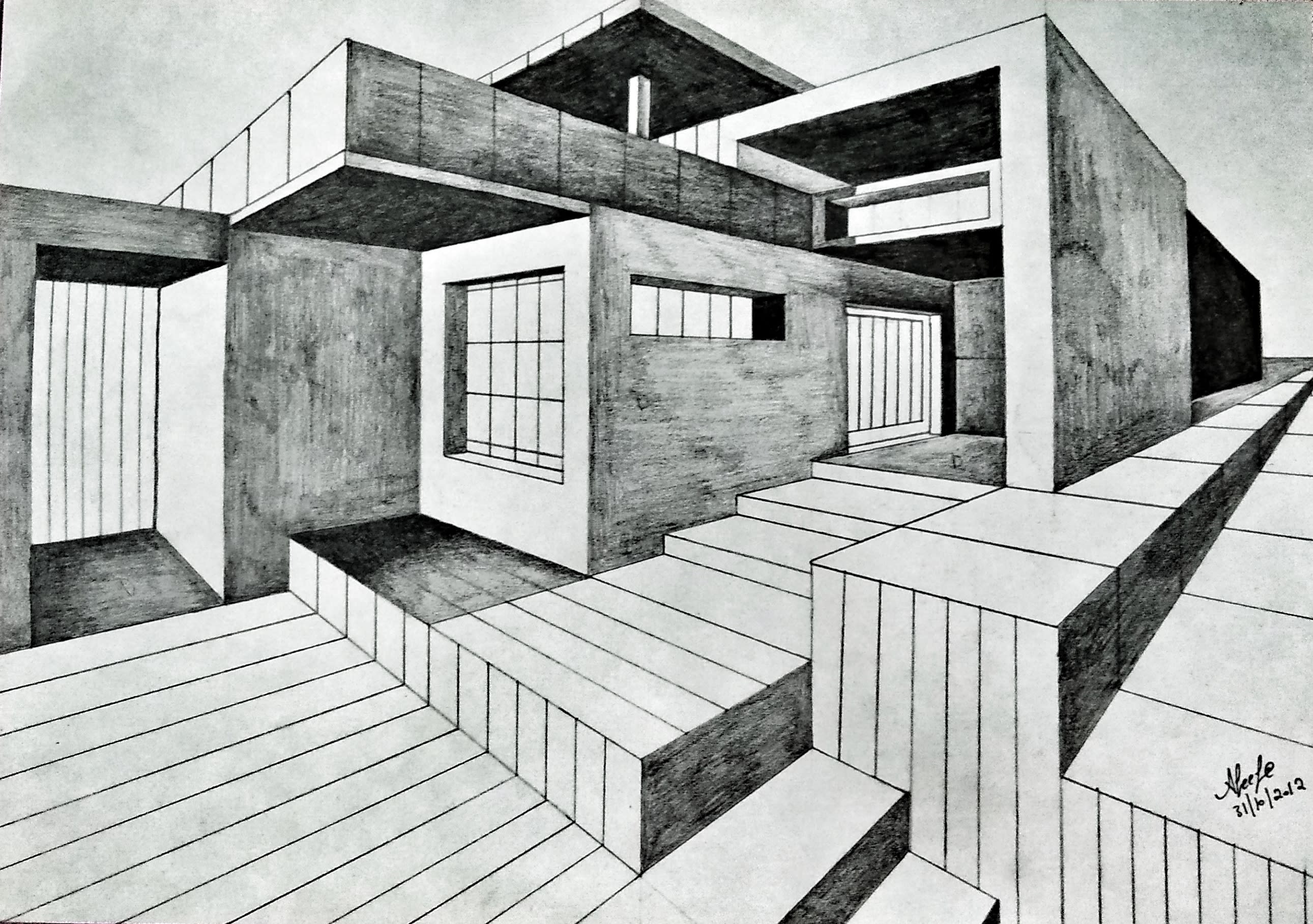 Boceto De Edificio Simple Dibujos De Edificios Modernos Vectores,